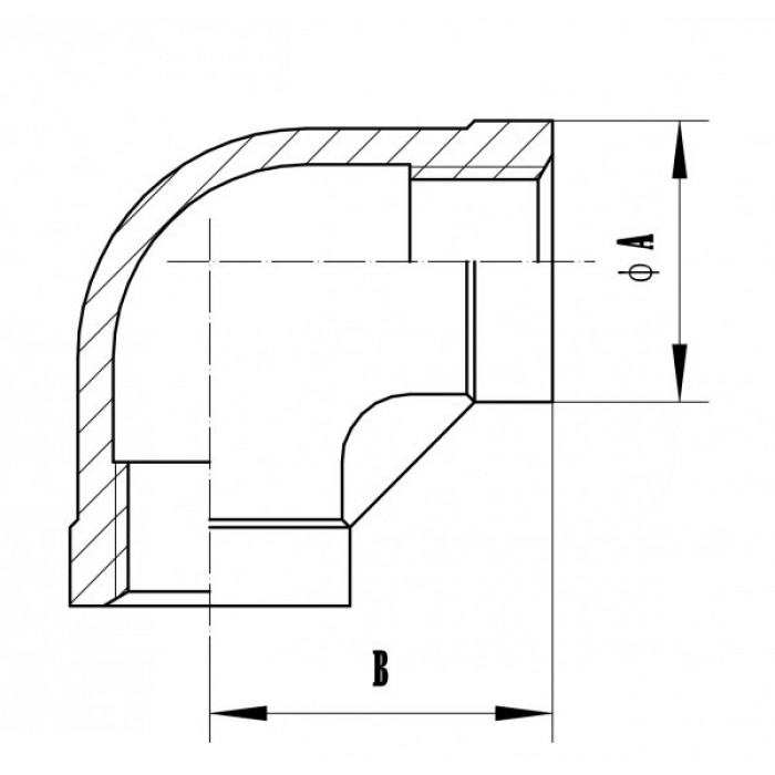 Winkel 90° I/I - Fittings - RM-Fittings